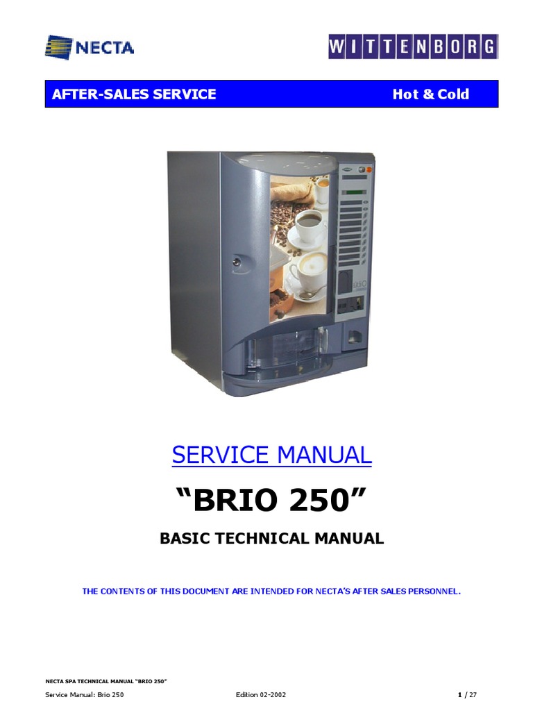 Brio 250 Service Manual | PDF | Valve | Vacuum Tube