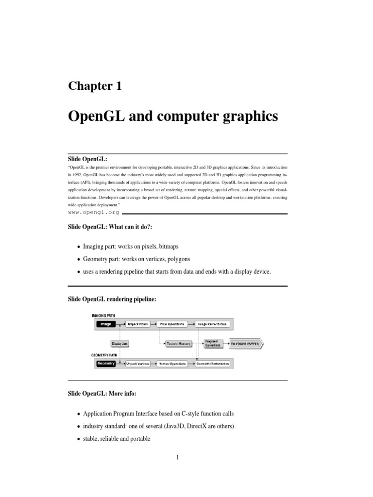 Computer Graphics OpenGL Lecture Notes | PDF | Texture Mapping ...