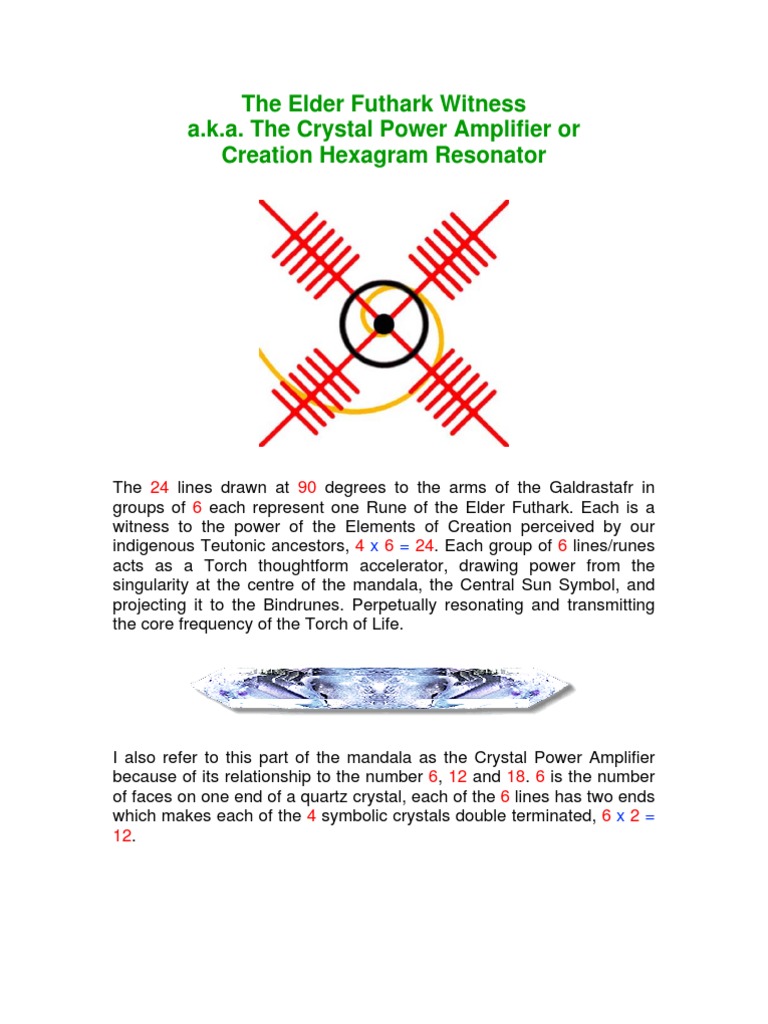 The Elder Futhark Witness by Ormungandr Melchizedek | PDF | Runes