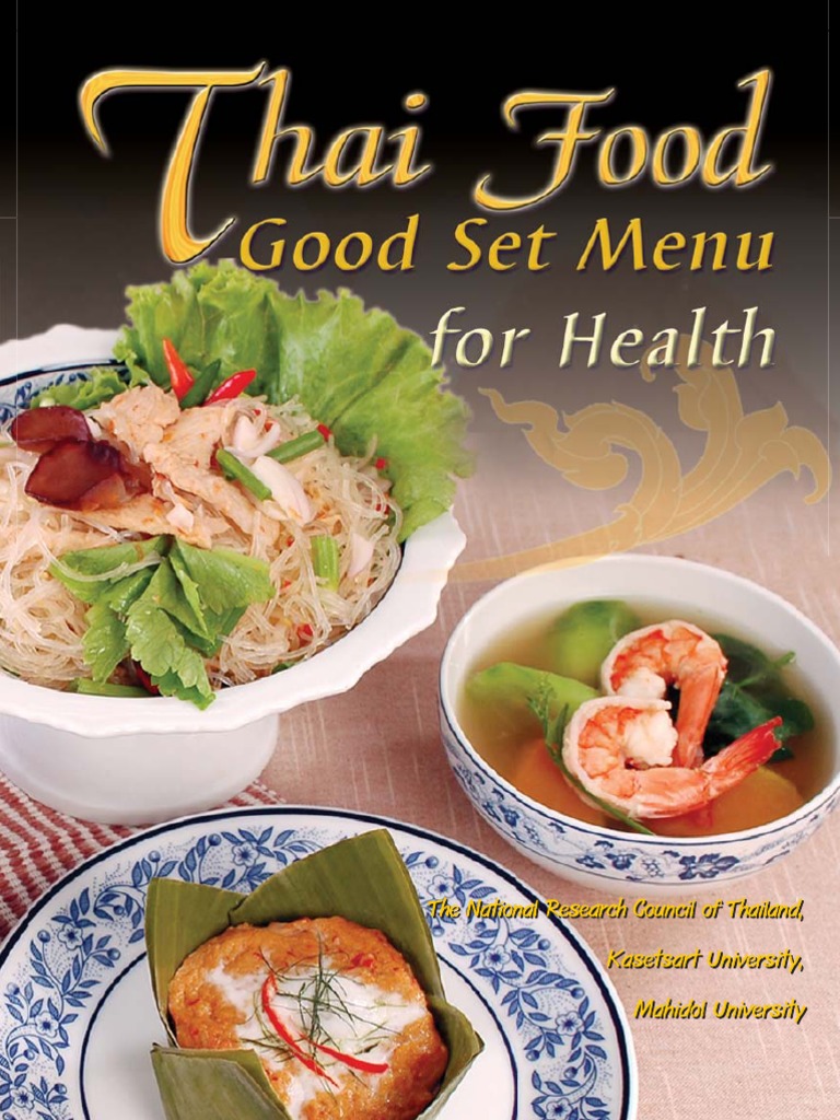 Healthy Thai Food Set Menu Guide | PDF | Nutrition Facts Label | Food ...