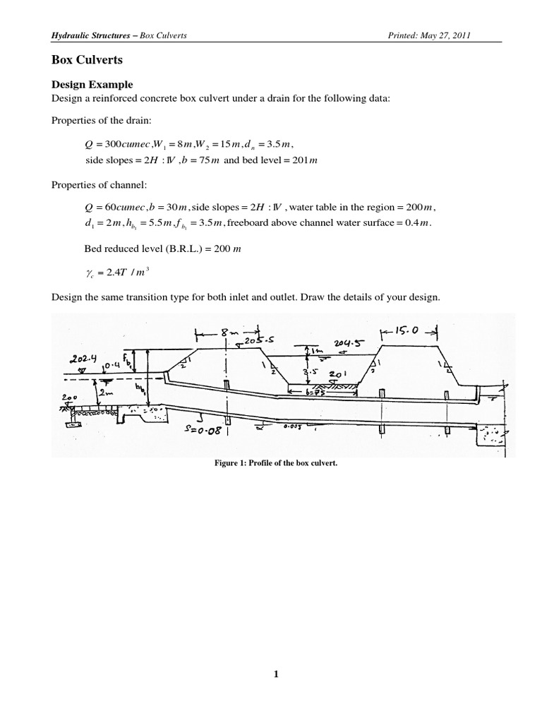 Box Culvert | PDF