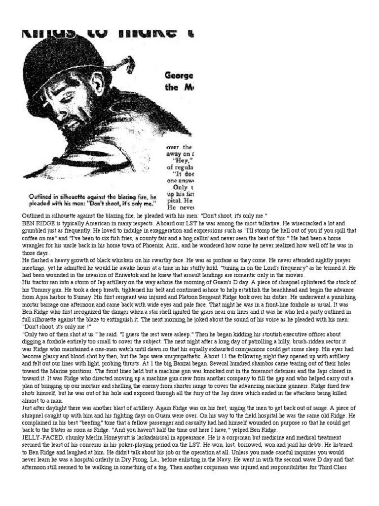 Ben Ridge | PDF | Warfare | Military