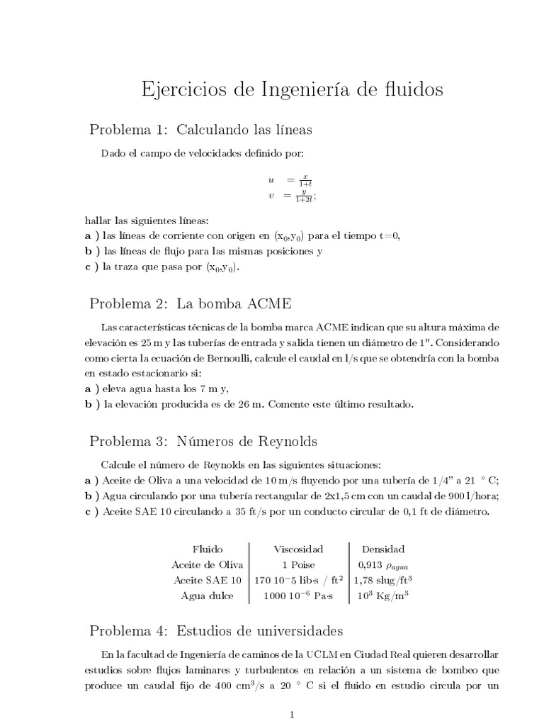 Resolución de problemas de ingeniería de fluidos con cálculos de caudales, pérdidas de carga ...