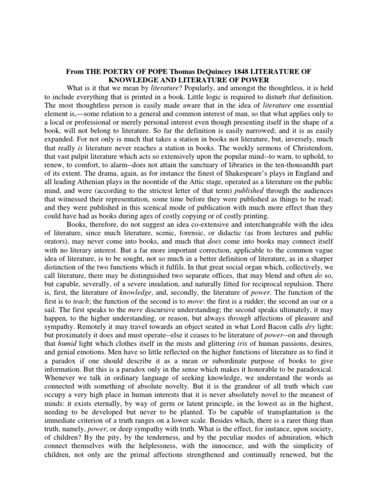 Literature Is Power | PDF | Heaven | Truth