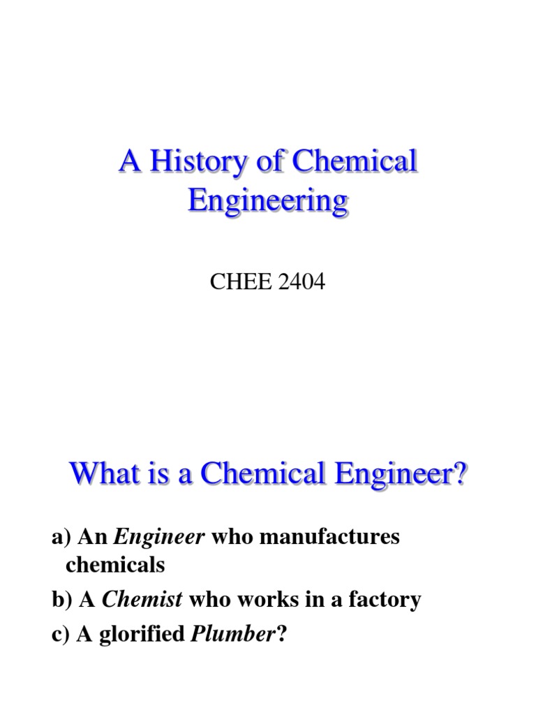 1 - A History of Chemical Engineering | PDF | Sodium Carbonate ...