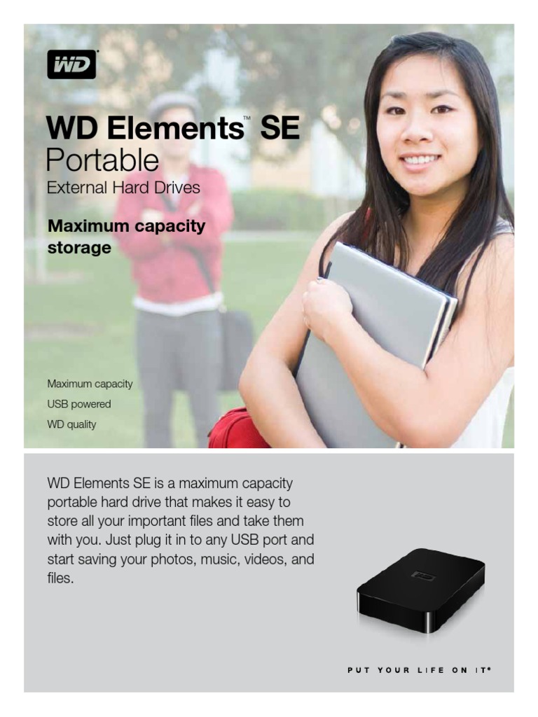 WD Elements Portable SE Specifications (English) | PDF | Data Rate ...