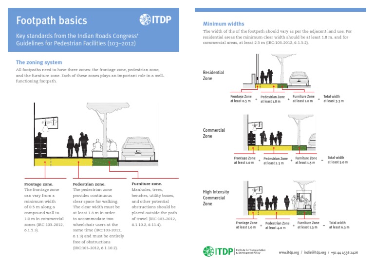 Footpath Design Handout 130913 | PDF | Technology & Engineering