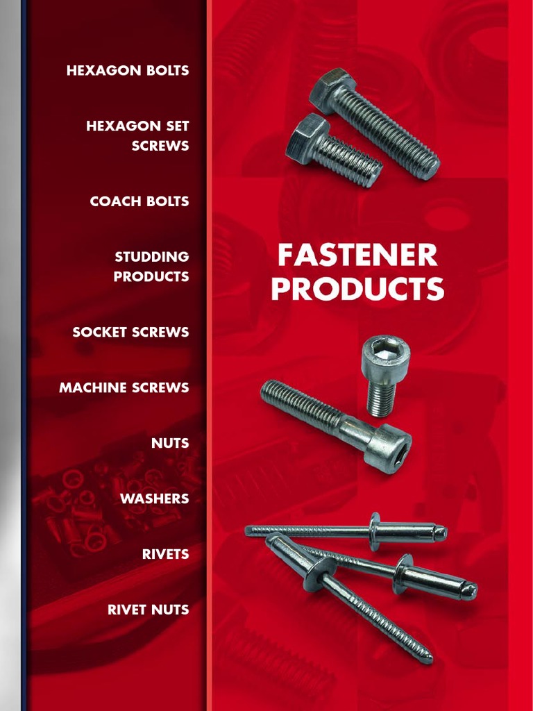 Stainless Steel Fasteners Catalog | PDF | Screw | Tools