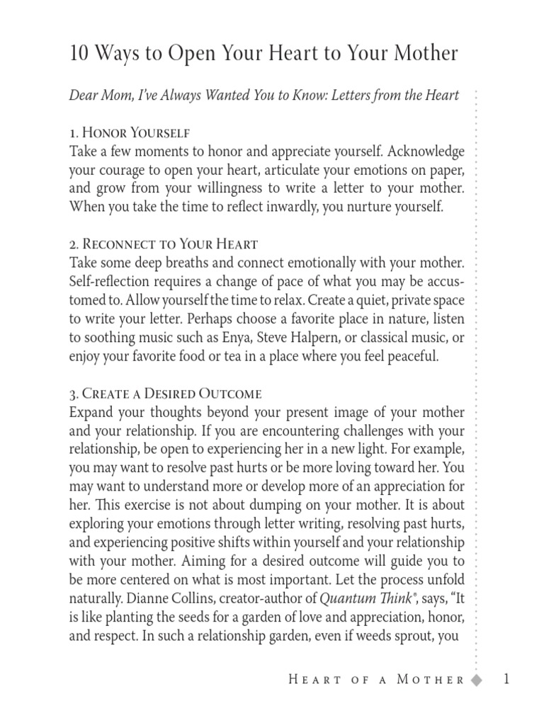 10 Ways To Open Your Heart | PDF | Courage | Emotions