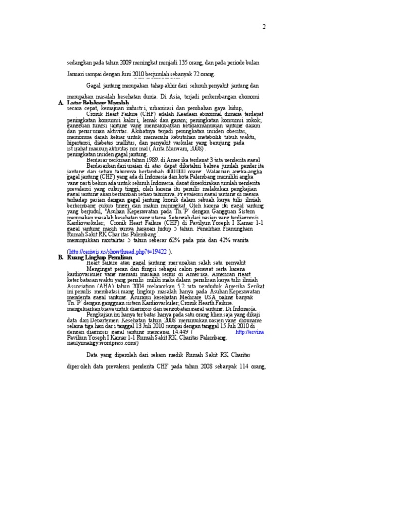 Gagal Jantung Kongestif Congestive Heart Failure CHF | PDF