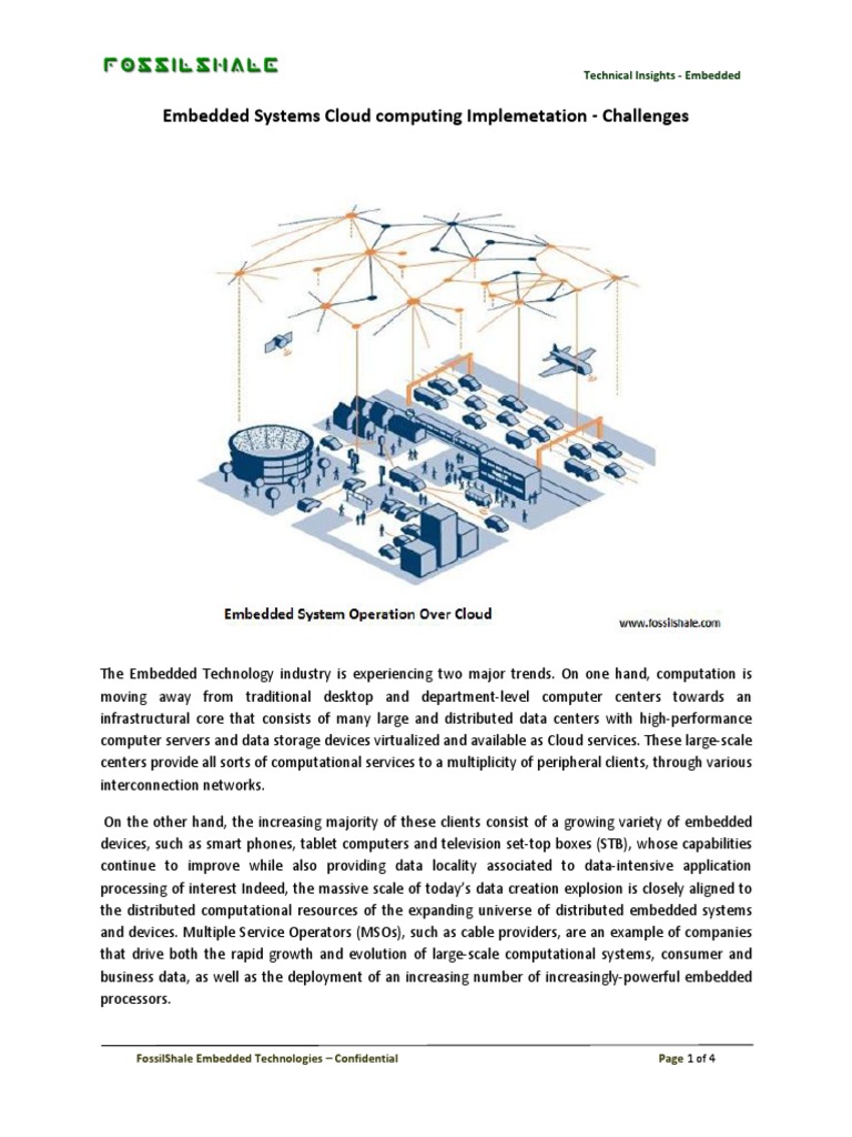 Challenges in Embedded Cloud Systems | PDF | Embedded System | Cloud ...