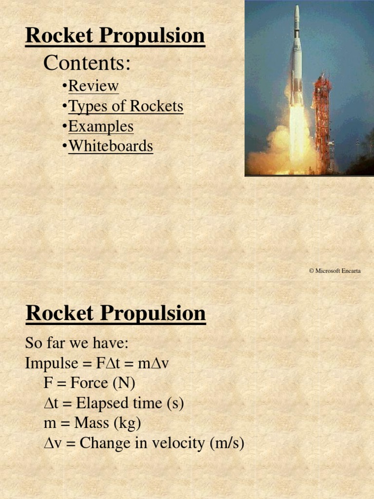 Rocket Propulsion | PDF | Rocket | Spacecraft Propulsion