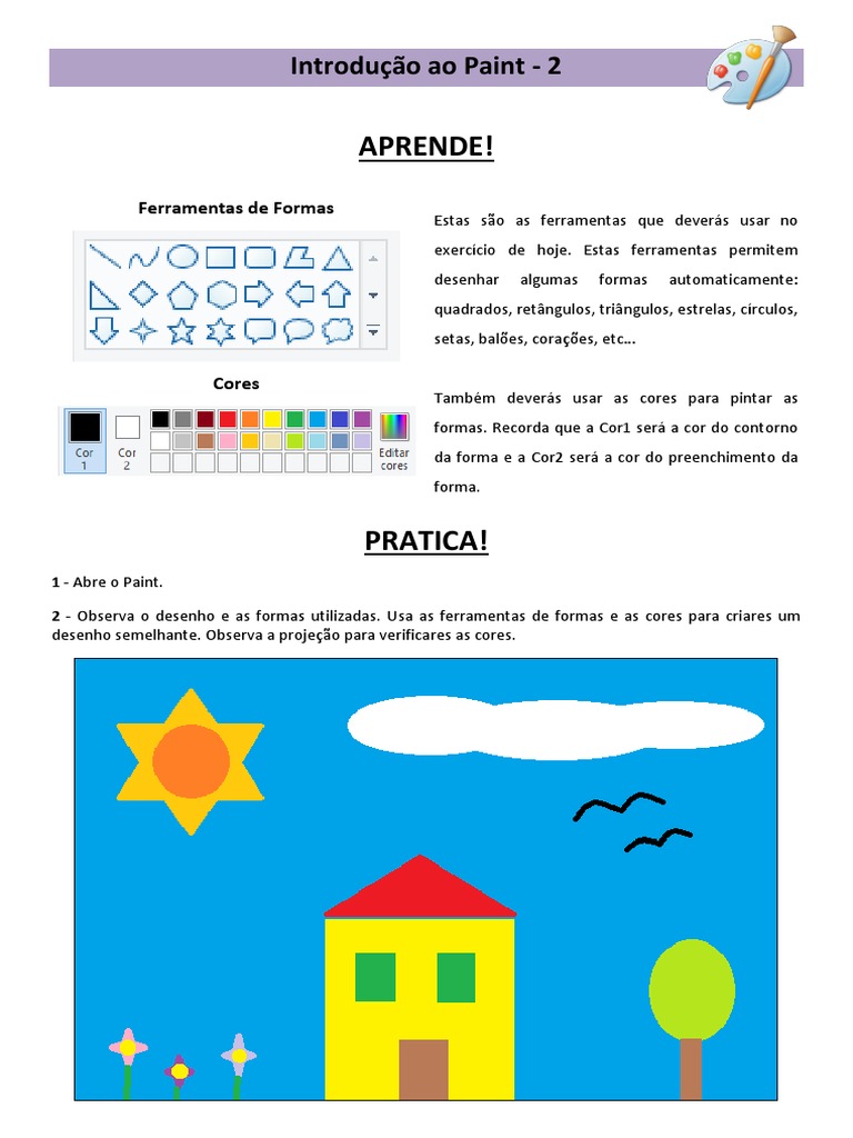Introdução ao Paint - 2 | PDF