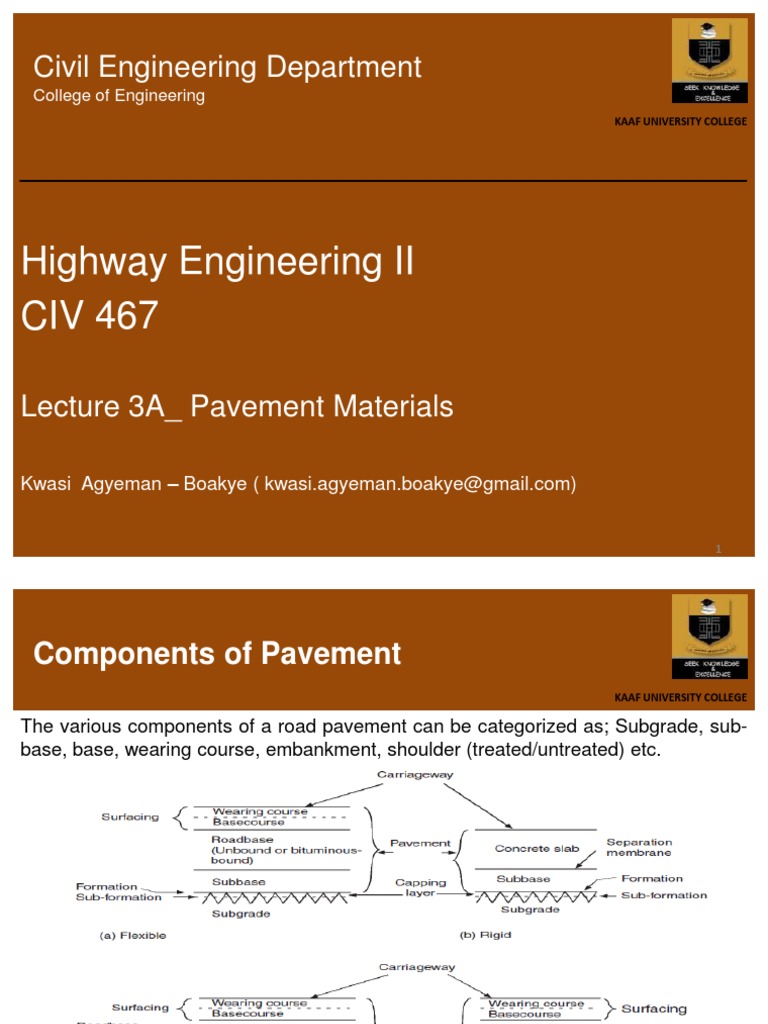 3A Pavement Materials | PDF | Asphalt | Road Surface