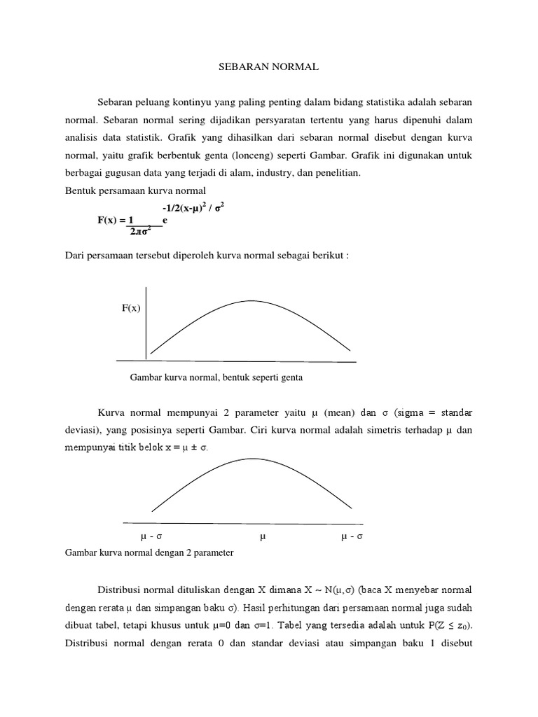 Sebaran Normal | PDF