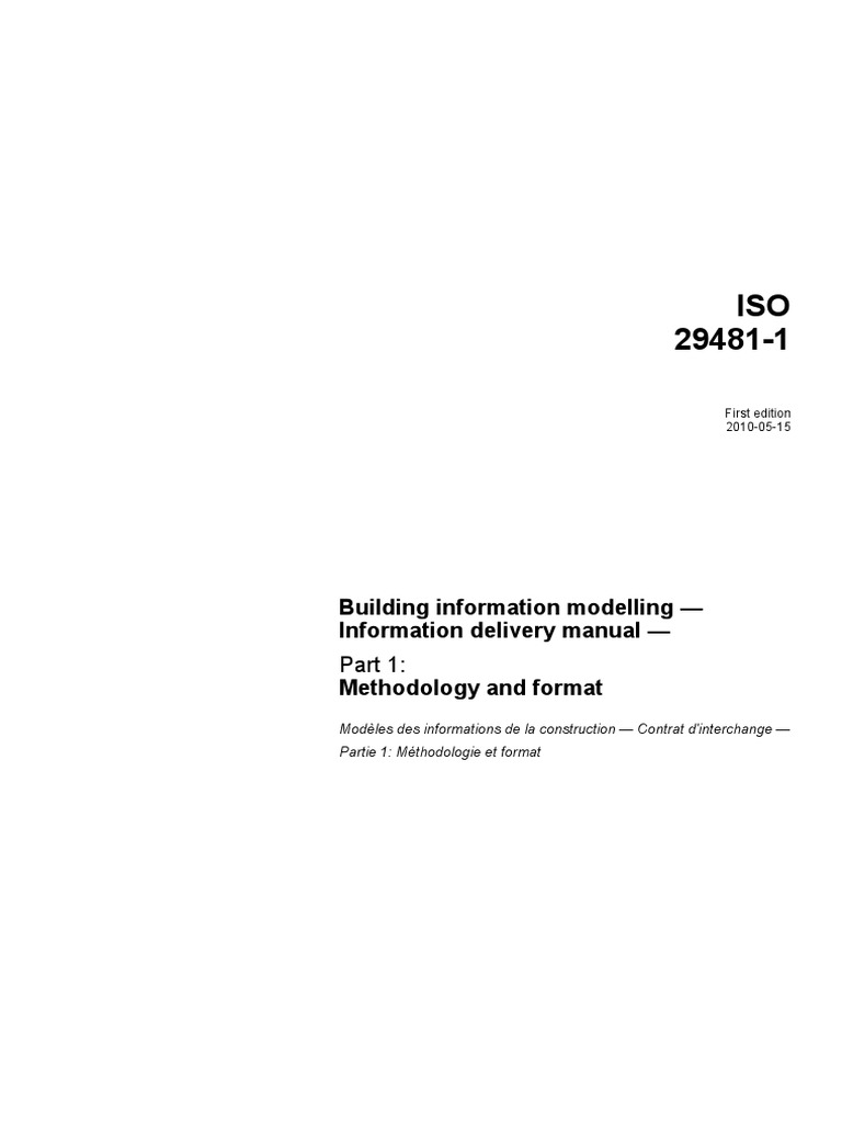Building Information Modelling - Information Delivery Manual ...
