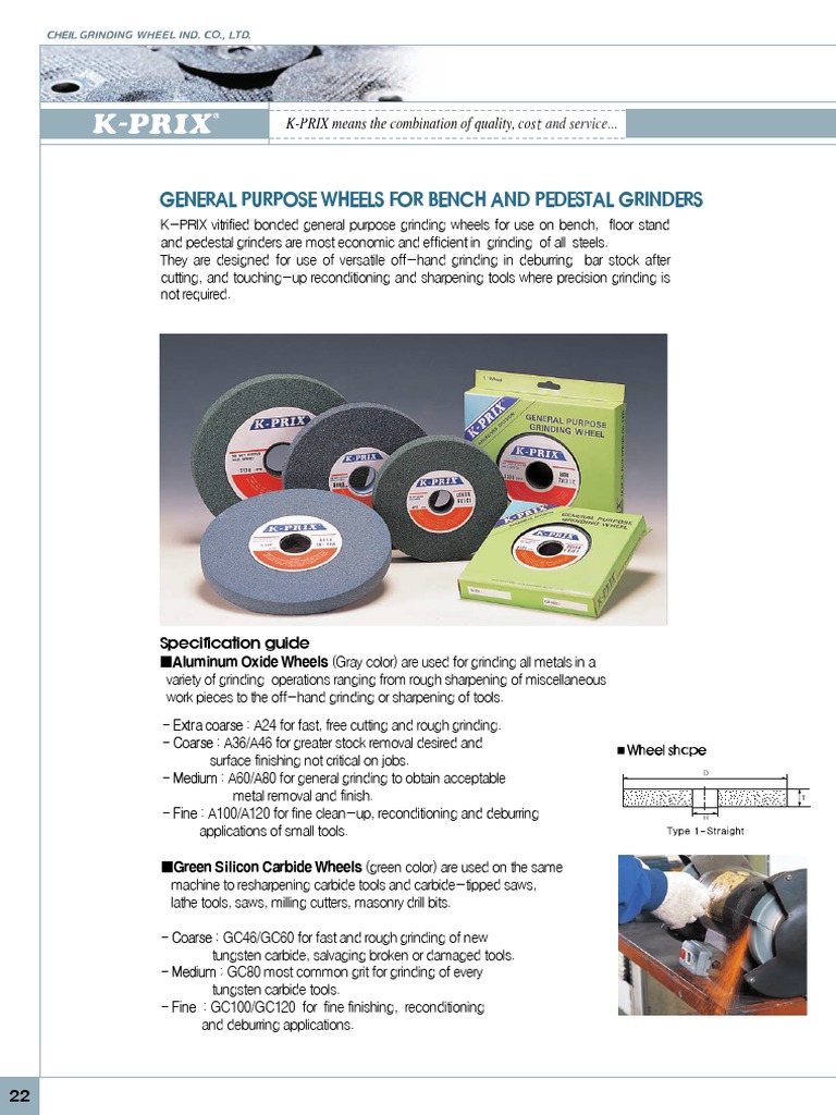 Grinding Wheels Catalouges | PDF | Grinding (Abrasive Cutting) | Steel