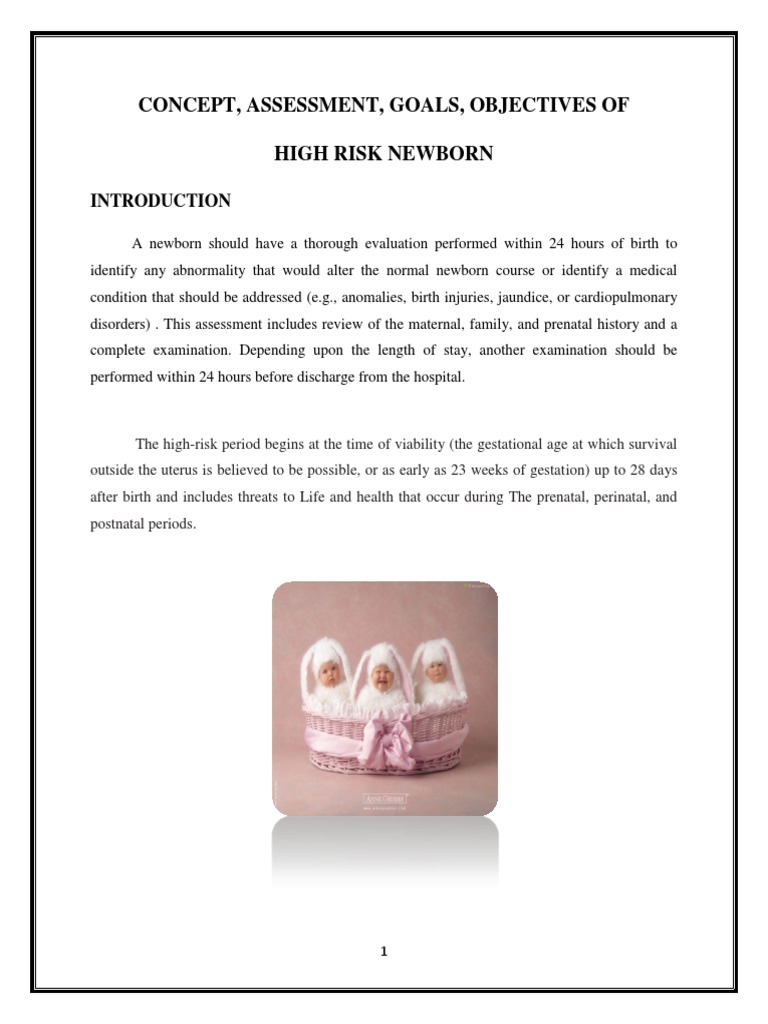 High Risk Newborn | PDF | Neonatal Intensive Care Unit | Infants