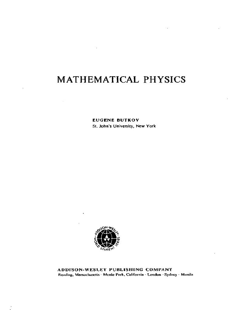 Mathematical Physics - Eugene Butkov PDF | PDF