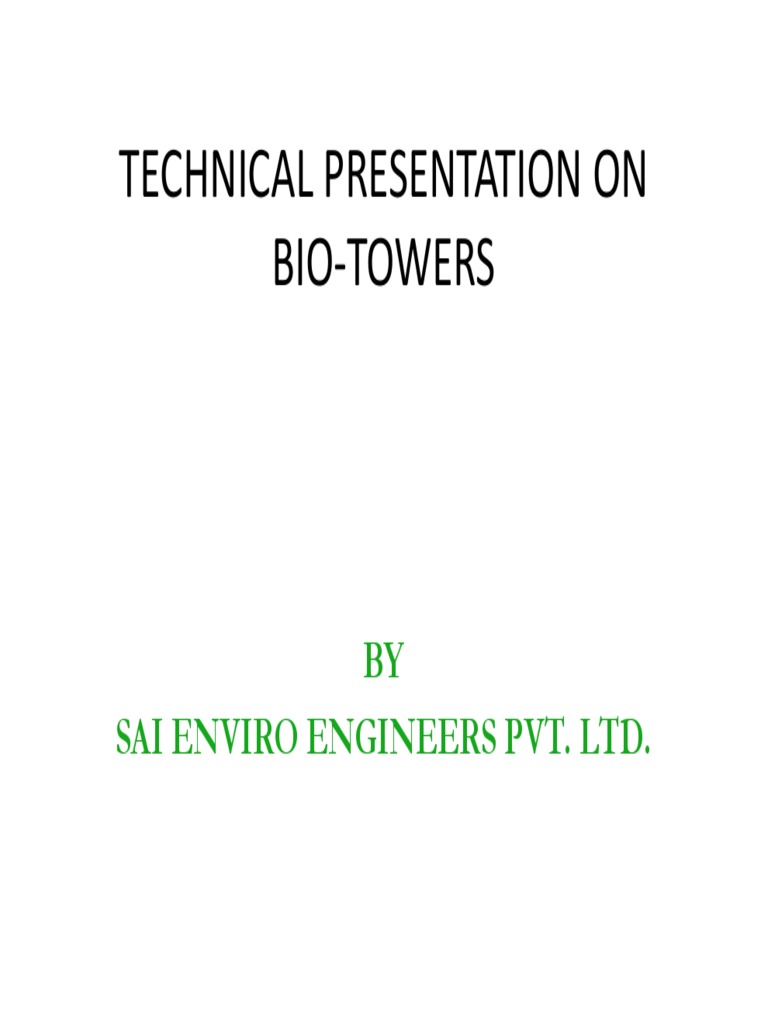Microsoft Powerpoint - Technical Presentation On Bio-Towers | PDF ...