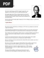 Steve Jobs Case Study Answer | PDF | Apple Inc. | Steve Jobs