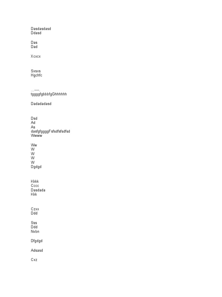 Dasdasdasd Ddasd Das Dad XCXCX | PDF