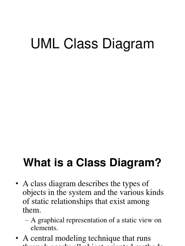 07 Class Diagrams | PDF | Class (Computer Programming) | Object ...