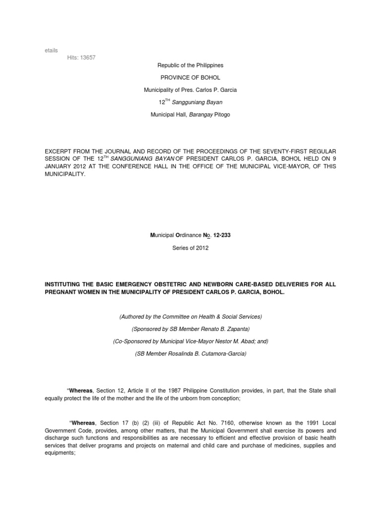 BEMONC | Childbirth | Family Planning | Free 30-day Trial | Scribd