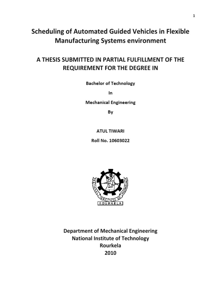 Scheduling of Automated Guided Vehicles in Flexible Manufacturing Systems Environment | Download ...