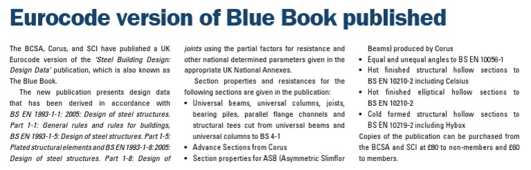 Eurocode Version of Blue Book Published: Expansion Announced On ...