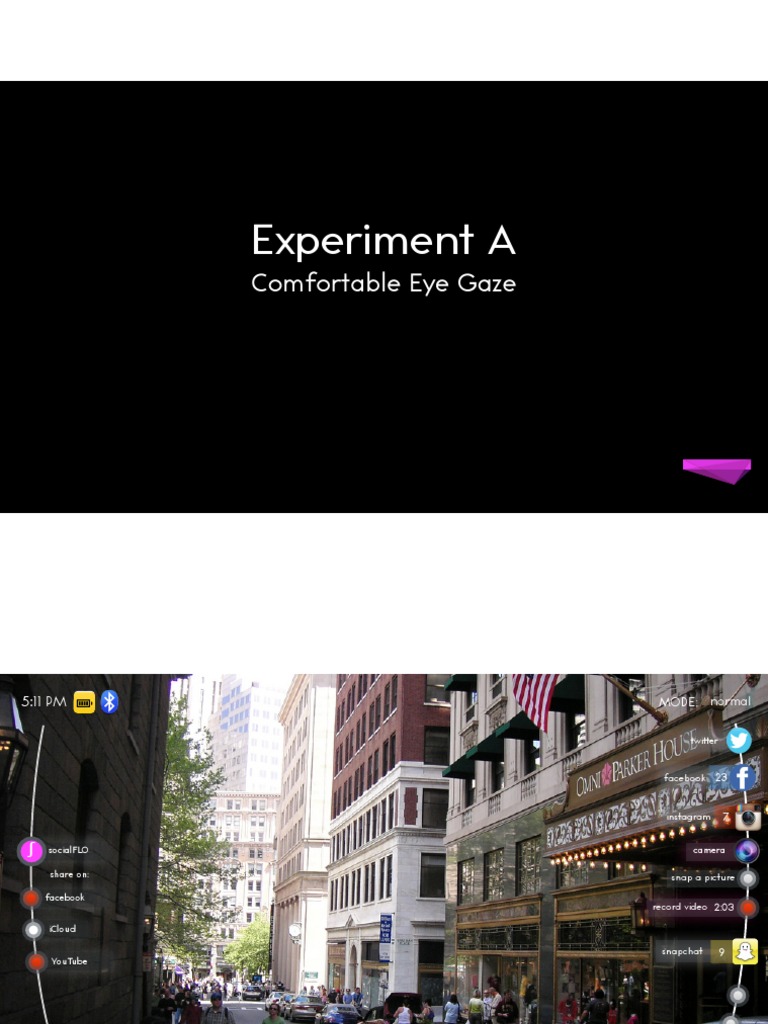 Eye Gaze Experiment Modes Overview | PDF