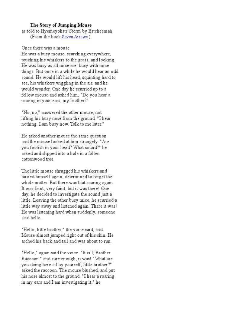 The Story of Jumping Mouse PDF | PDF | Mammals | Organisms