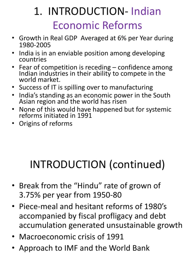 India's Economic Reform Journey | PDF | Foreign Direct Investment ...