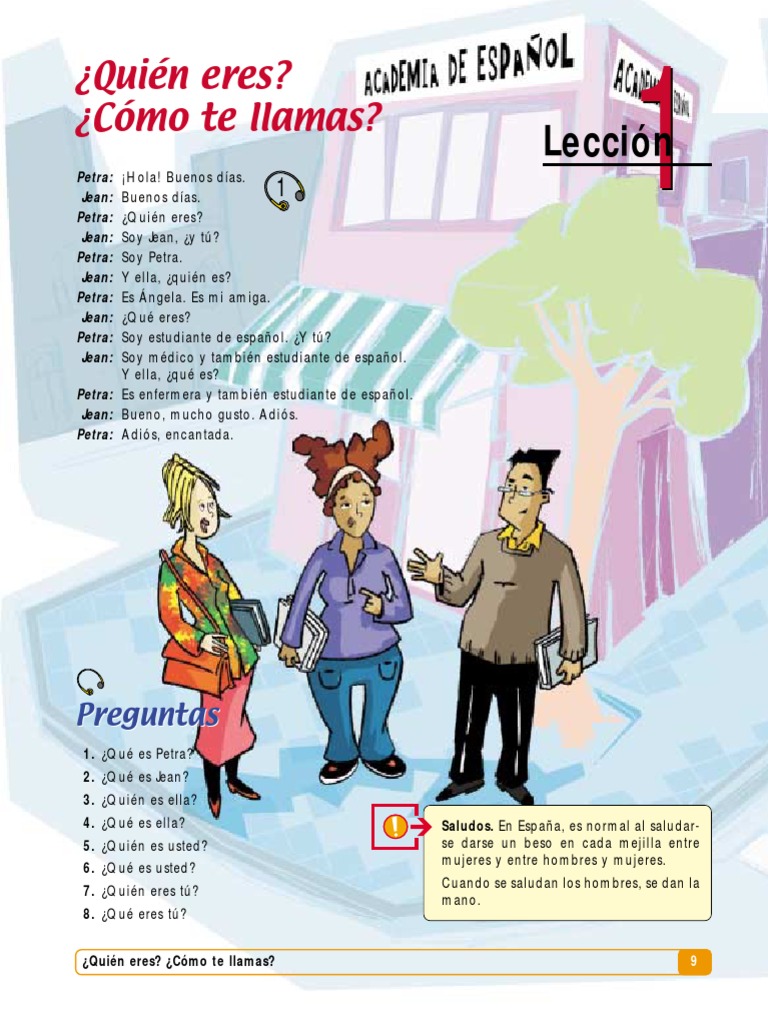 UNIDAD 1 ¿Quién Eres? ¿Cómo Te Llamas? | PDF | Idiomas