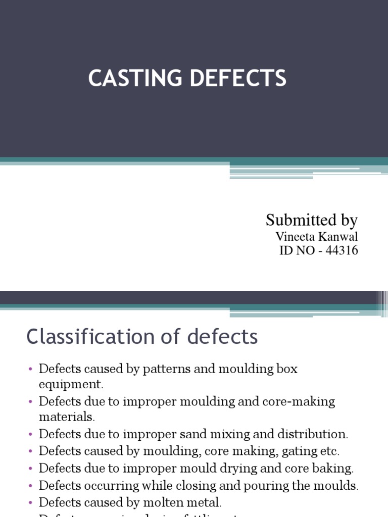 Casting Defects | PDF | Casting (Metalworking) | Manmade Materials
