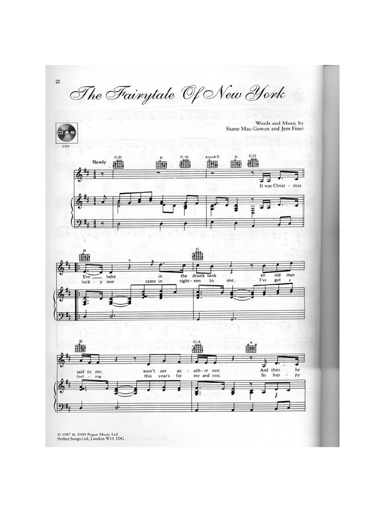 Fairytale of New York Sheet Music | PDF