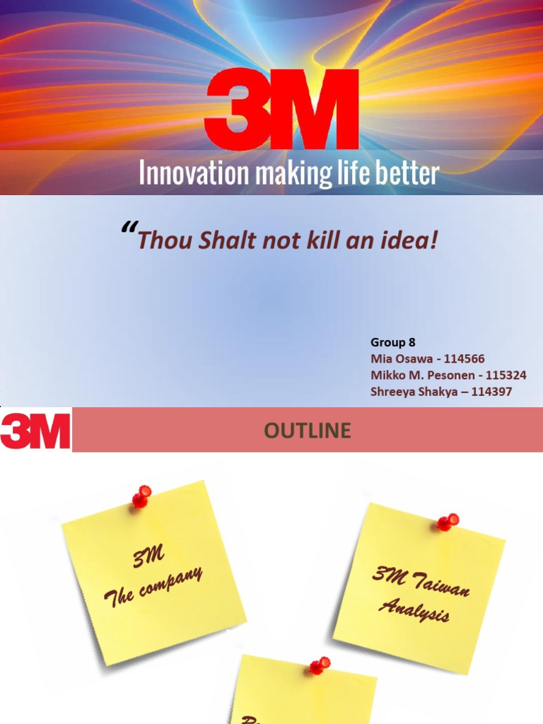 Innovation Management at 3M | PDF | Innovation | New Product Development