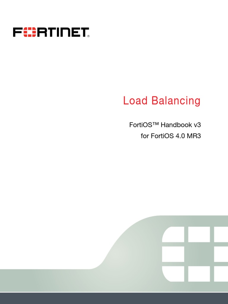 Fortigate Load Balance 40 Mr3 | PDF | Load Balancing (Computing) | Hypertext Transfer Protocol