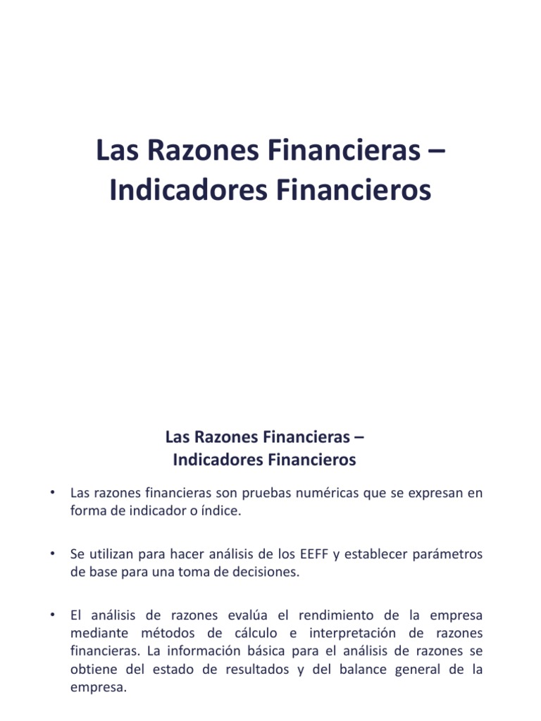 1 Las Razones Financieras Casos | PDF | Ratio financiero | Finanzas ...