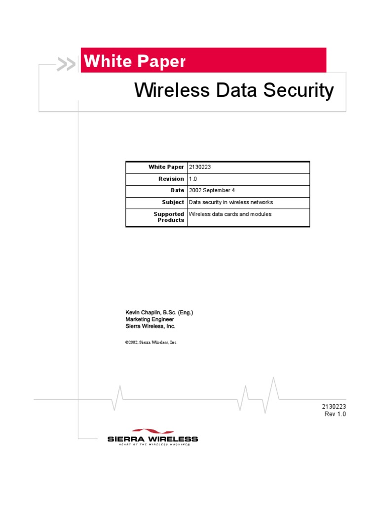 Wireless Data Security: White Paper | PDF | Virtual Private Network ...