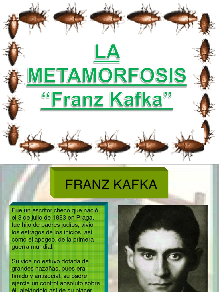 Metamorfosis Franz Kafka | Franz Kafka | La metamorfosis