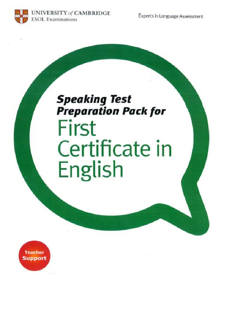 Speaking Test Preparation Pack For FCE Reduced | PDF | Foreign Language ...