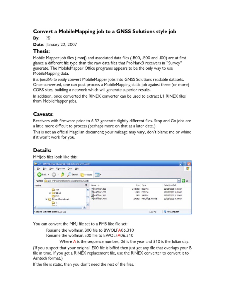 GNSS Solutions for MobileMapper | PDF