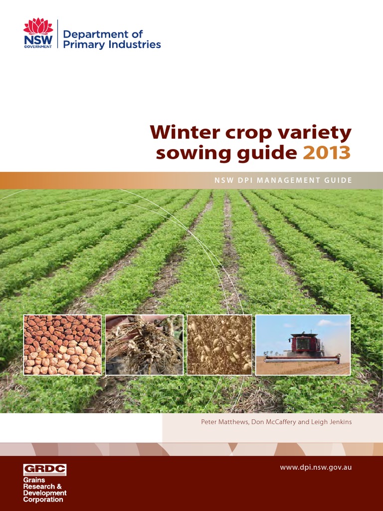 Winter Crop Variety Sowing Guide | PDF | Sowing | Wheat