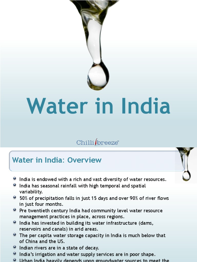 Water in India | PDF | Water Resources | Water Scarcity
