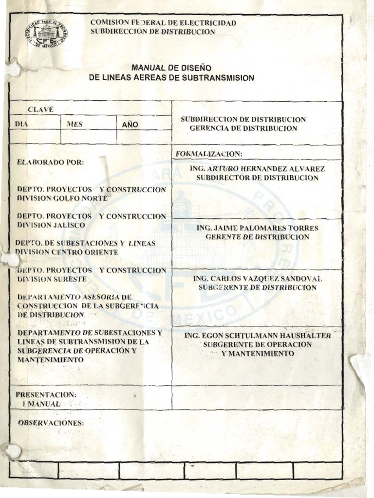 Manual de Diseño de Lineas | PDF