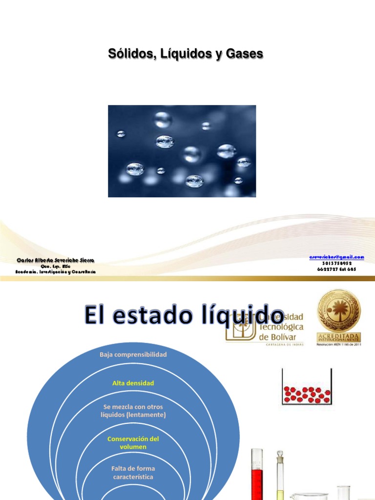 Solidos, Liquidos y Gases | PDF | Líquidos | Derritiendo