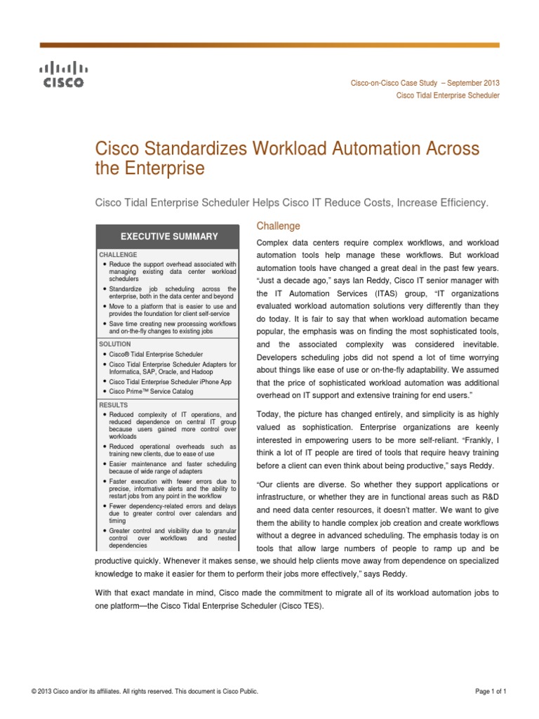 Tidal Enterprise Scheduler (TES) | PDF | Apache Hadoop | Scheduling ...