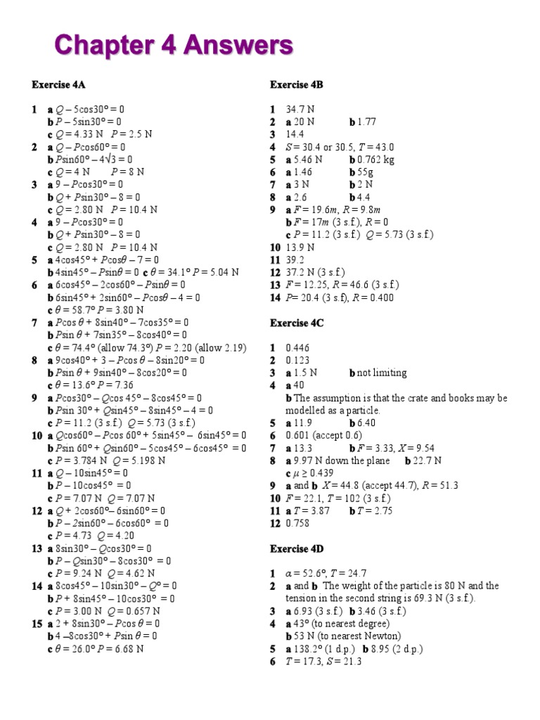 Mechanics - Chapter 4 | PDF | Physics | Mechanics