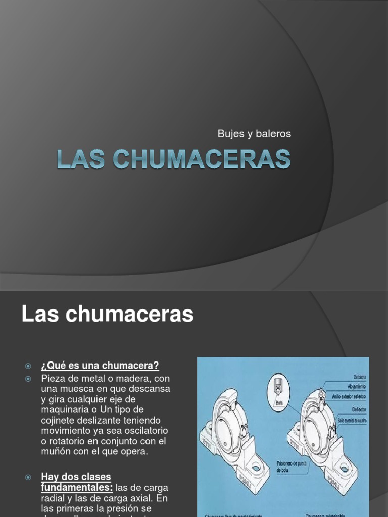 Chumaceras: Función y Tipos Esenciales | PDF | Máquinas | Ingeniería ...